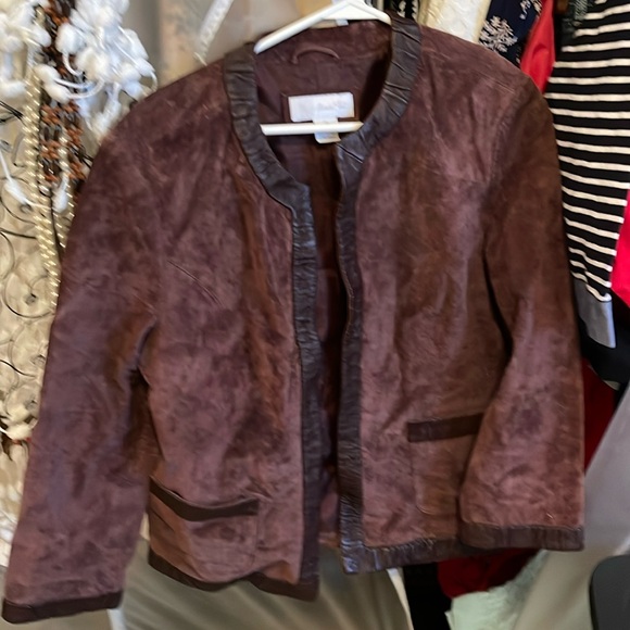 Marshall Field’s | Jackets & Coats | Vintage Suede And Leather Marshall ...